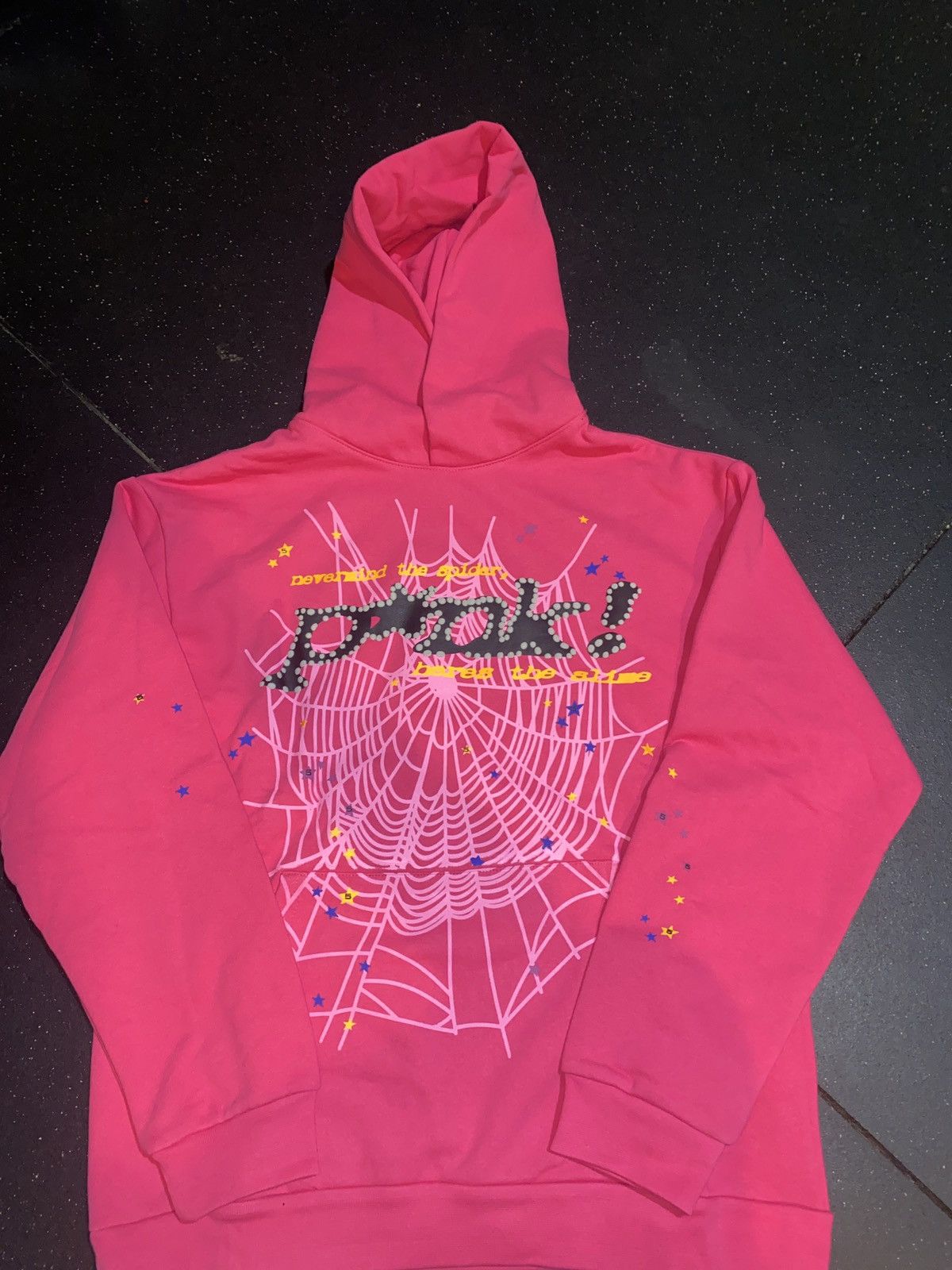 Designer PINK PUNK SP5DER HOODIE | Grailed