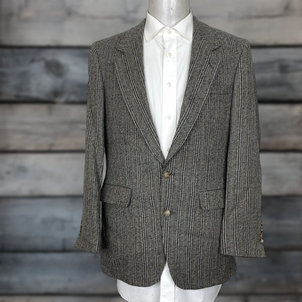 Lee VINTAGE Lee Wright USA Made Sport Coat Mens 38R Multicolor Striped ...