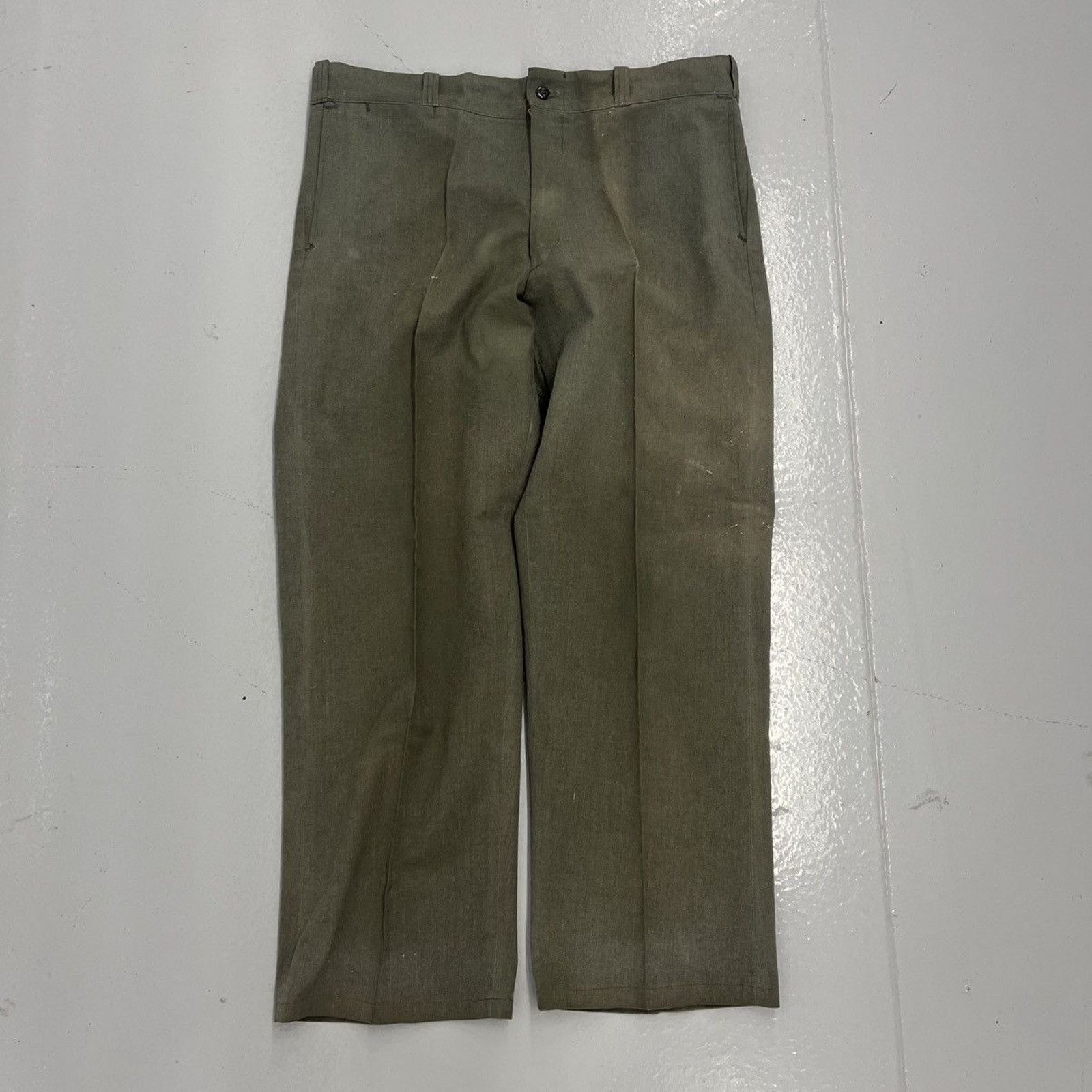 Sears Vintage 60s Sears Green Sanforized Workwear Chinos 36x27 | Grailed