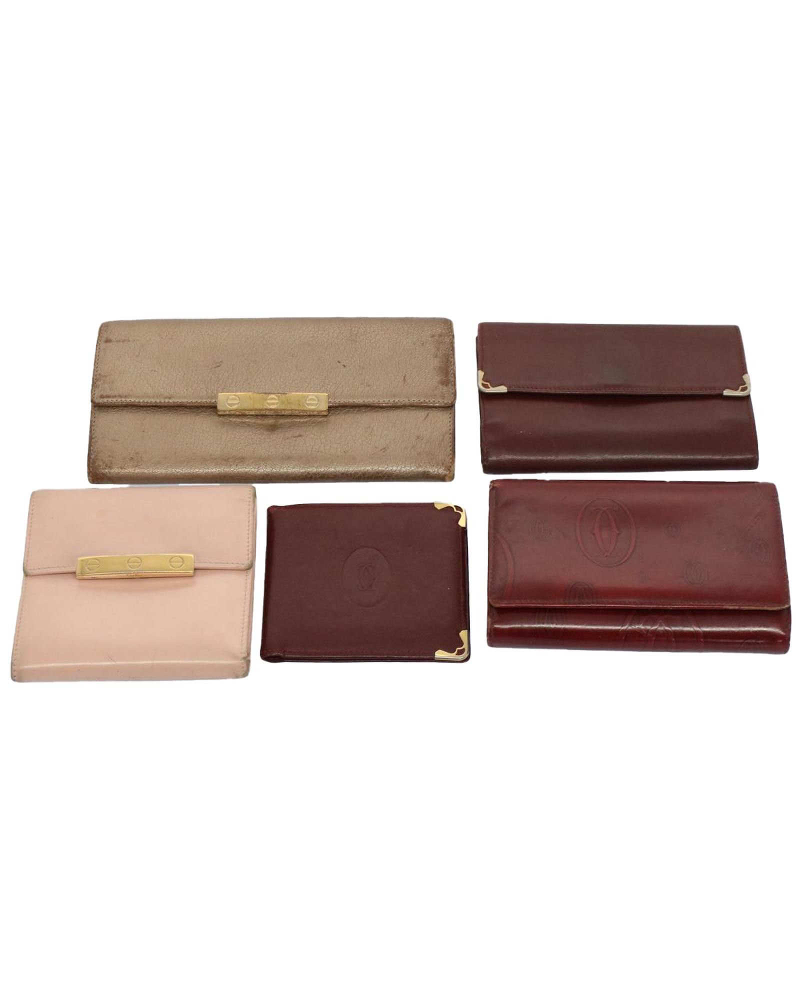 Cartier Leather Wallet Set with Multiple Colors - C Rank | Grailed