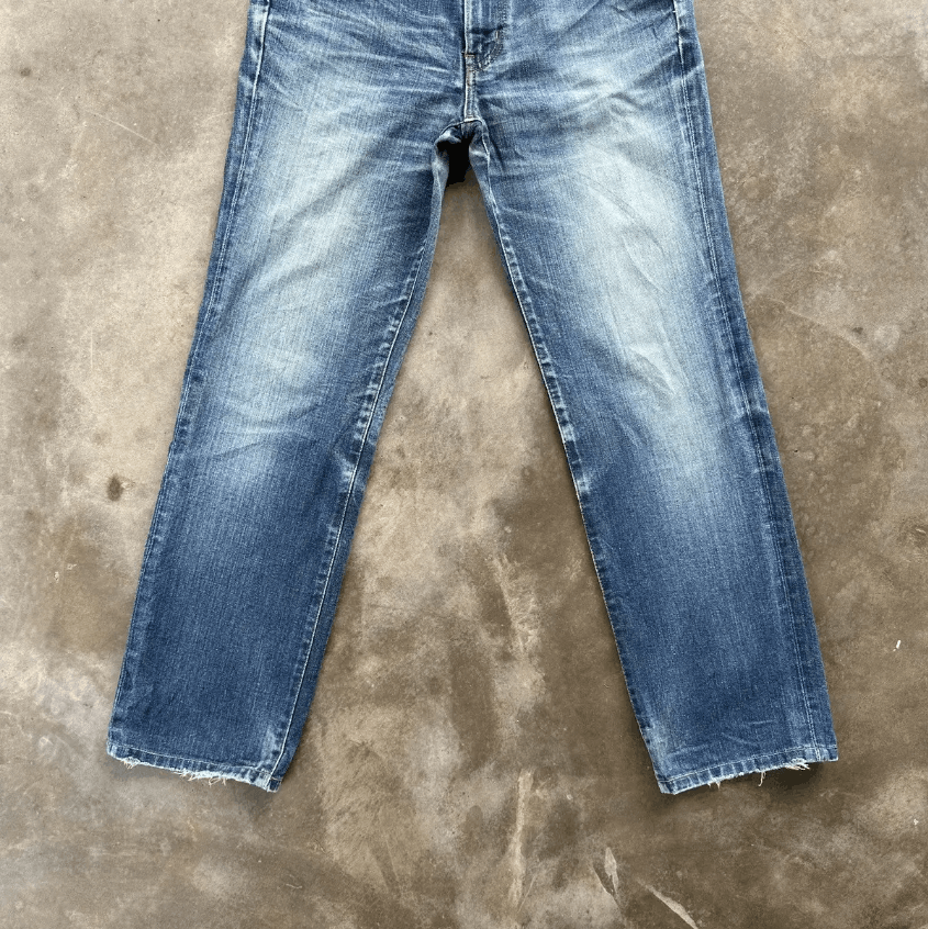 Edwin × Jean × Vintage Vintage Edwin Something Faded Distressed Denim Jean Pant W27 | Grailed