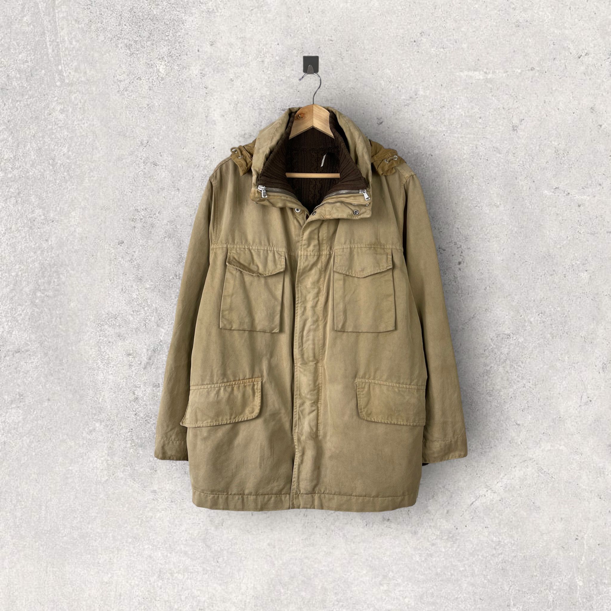 Vintage Vintage 90s C.P. COMPANY Field Jacket Hooded 3 in 1 Army | Grailed