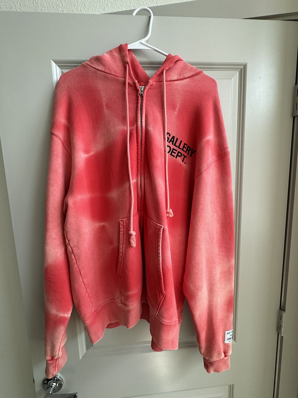 Gallery Dept. Gallery Dept Sun faded Red Zip Up Hoodie | Grailed