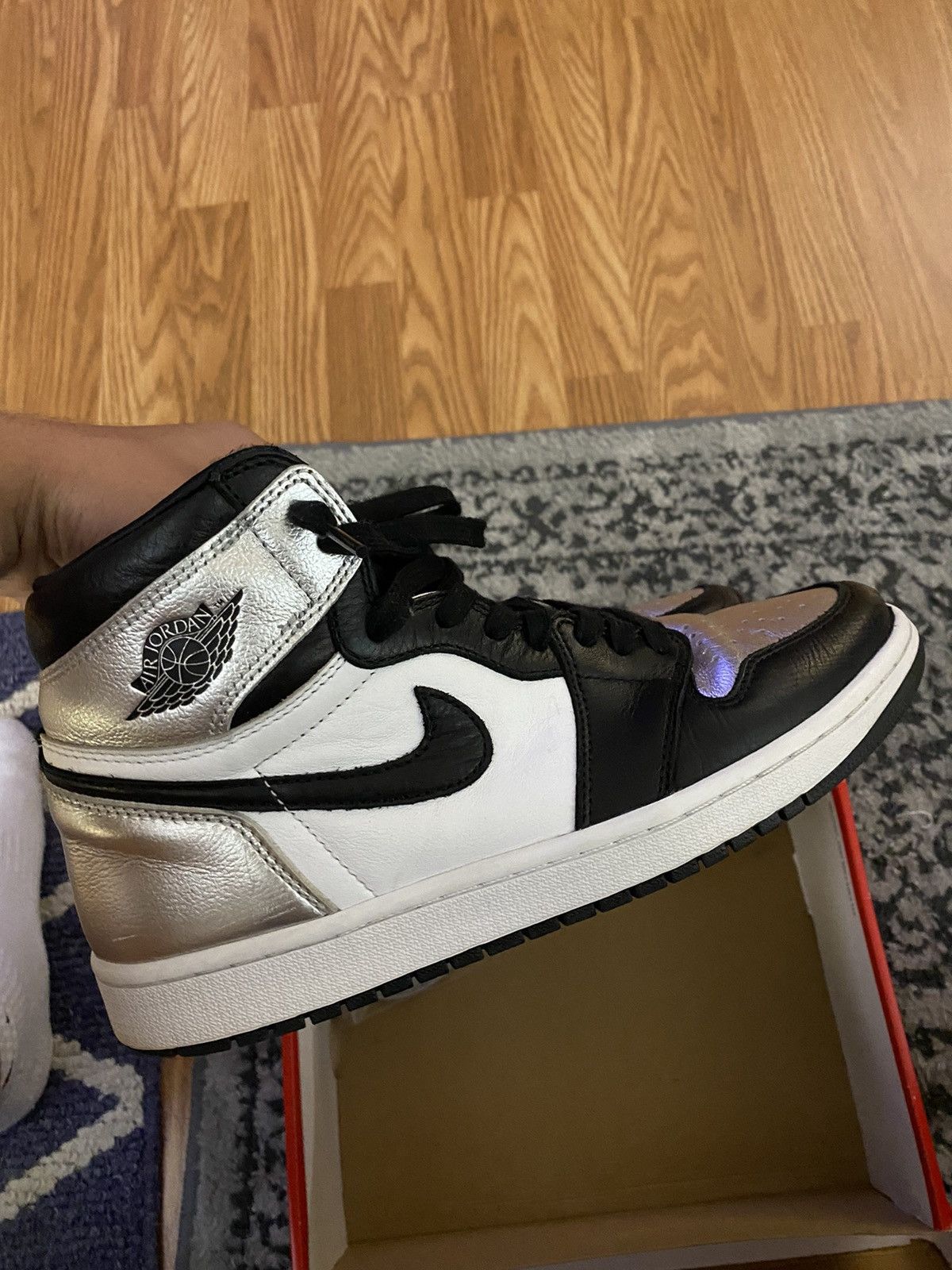 Jordan Brand Silver toe 1s | Grailed