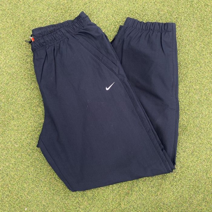 Nike Vintage Y2K Nike navy blue shell suit tracksuit bottoms XL | Grailed