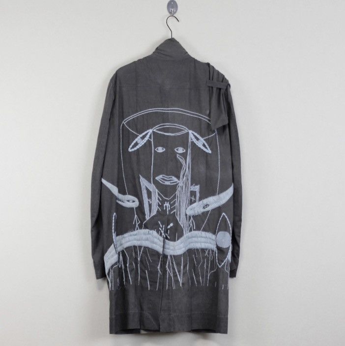 Rick Owens Rick Owens Main Line Show Grimace Trench Coat | Grailed