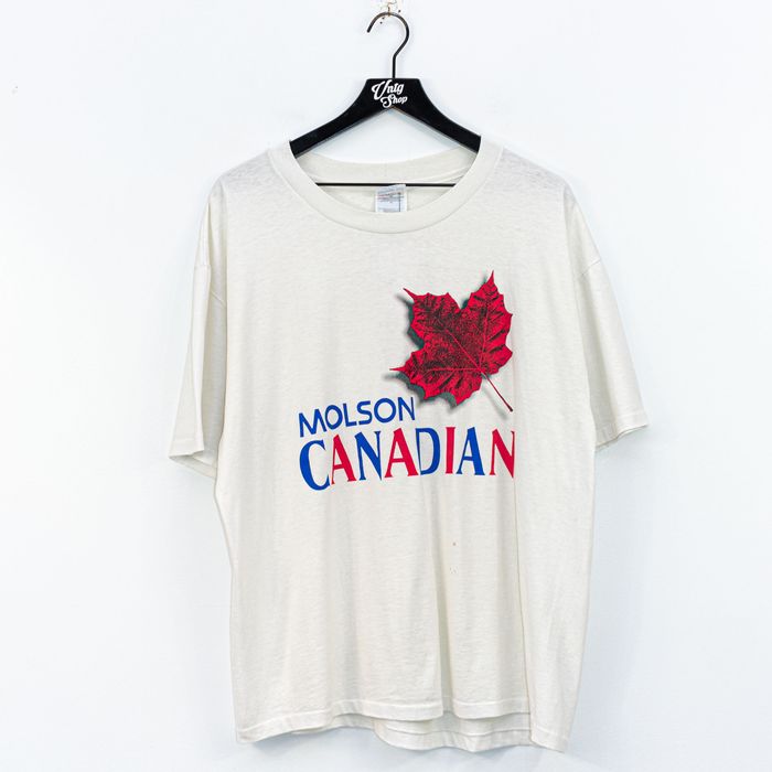Vintage Vintage 90s Molson Canadian Beer Distressed T-Shirt | Grailed