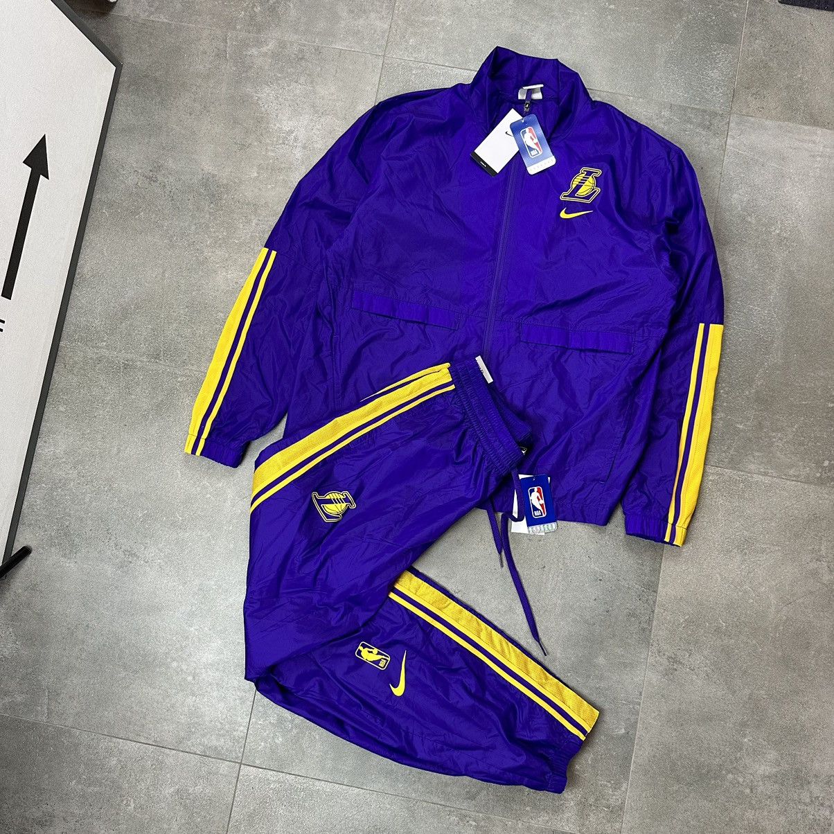 Nike Nike Track suit NBA Leakers L purple streetwear | Grailed