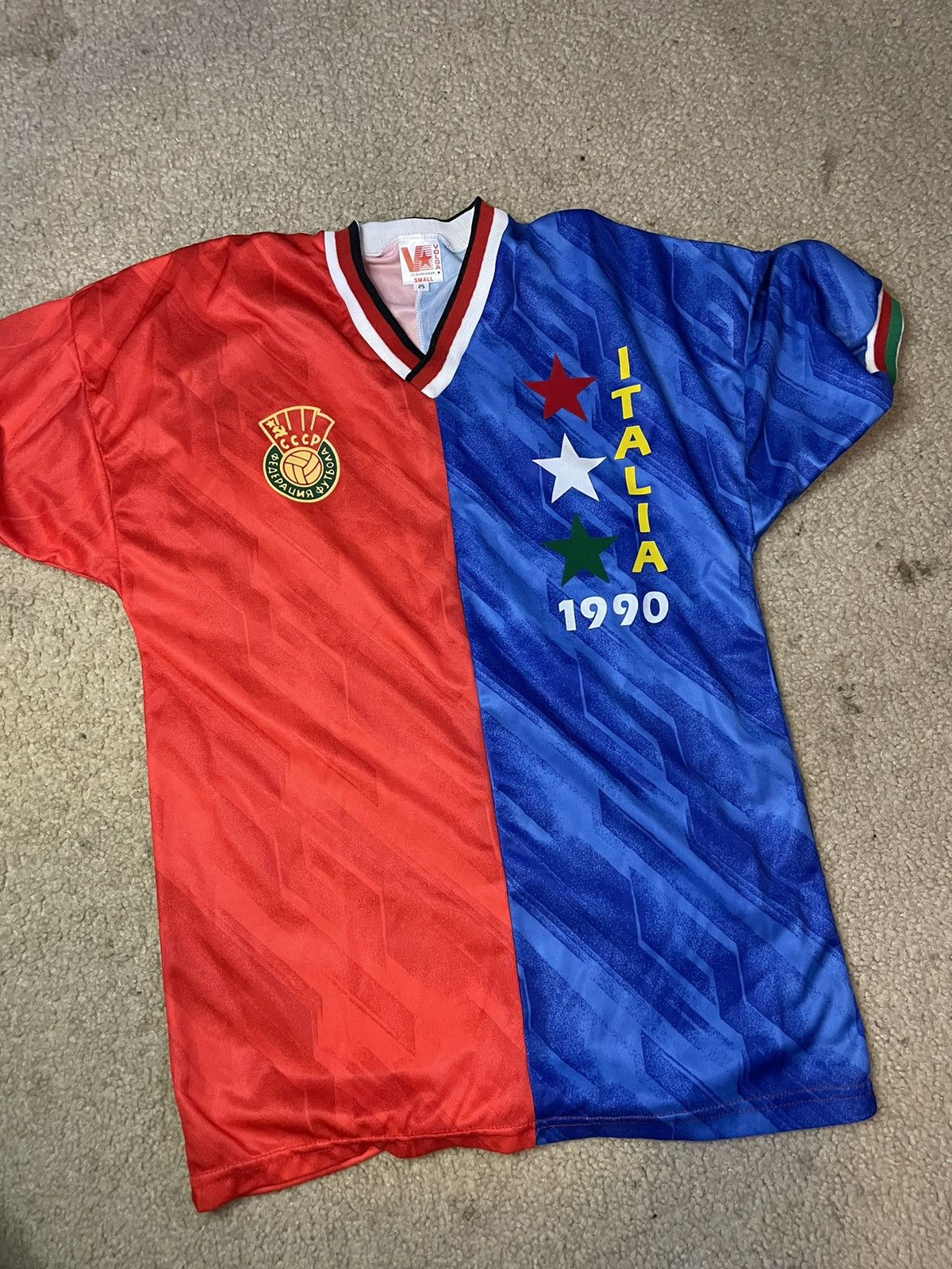 Vintage CCCP x Italia 1990 Vintage Streetwear Soccer Jersey | Grailed