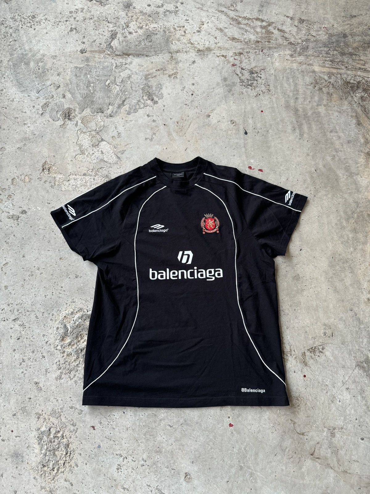 Balenciaga DEMNA BALENCIAGA PARIS SOCCER TEE OVERSIZED 1 | Grailed