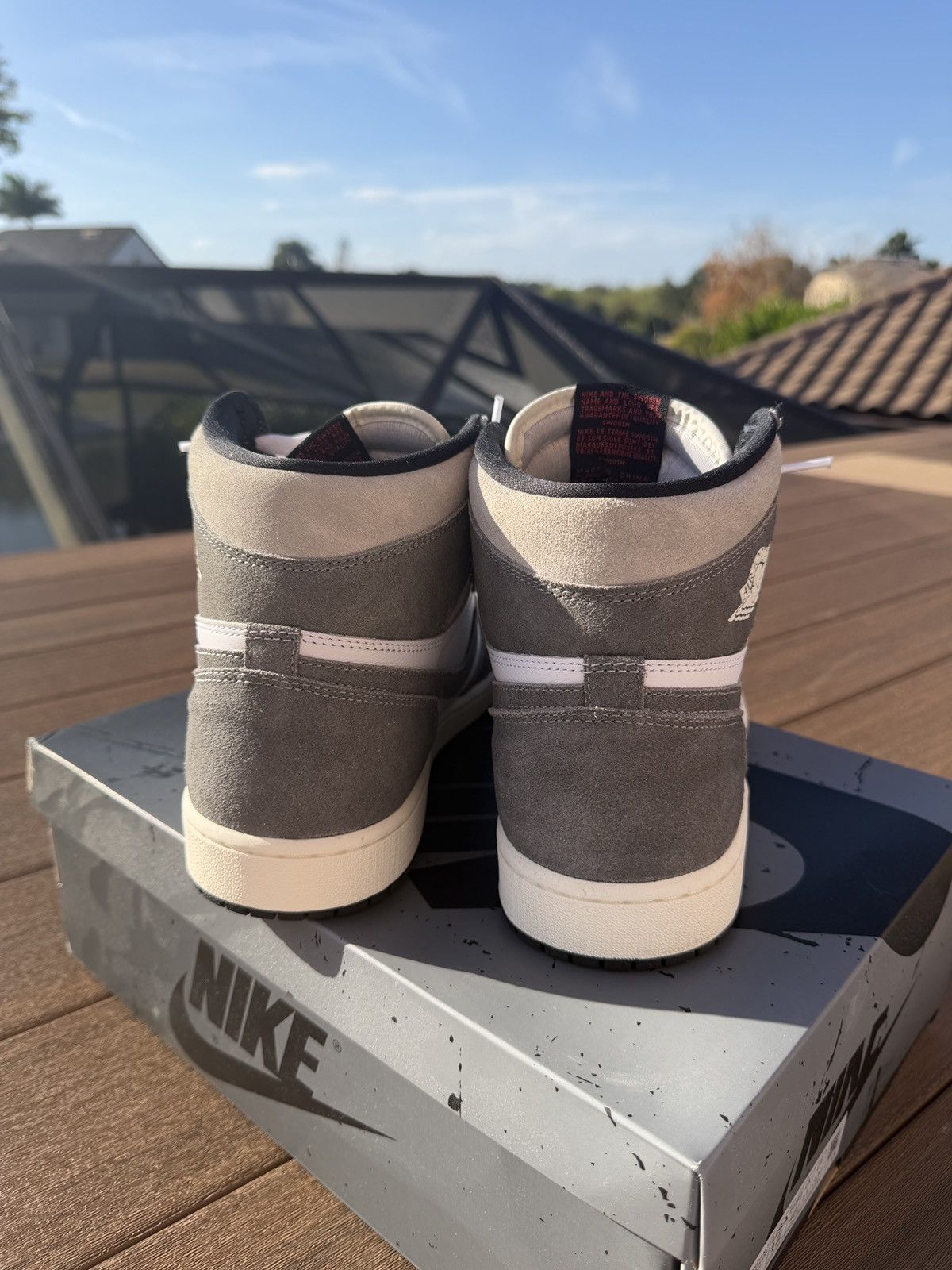 Jordan Brand Jordan 1 Retro High OG Washed Black | Grailed