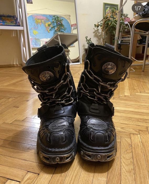 Vintage New rock vintage chain boots | Grailed