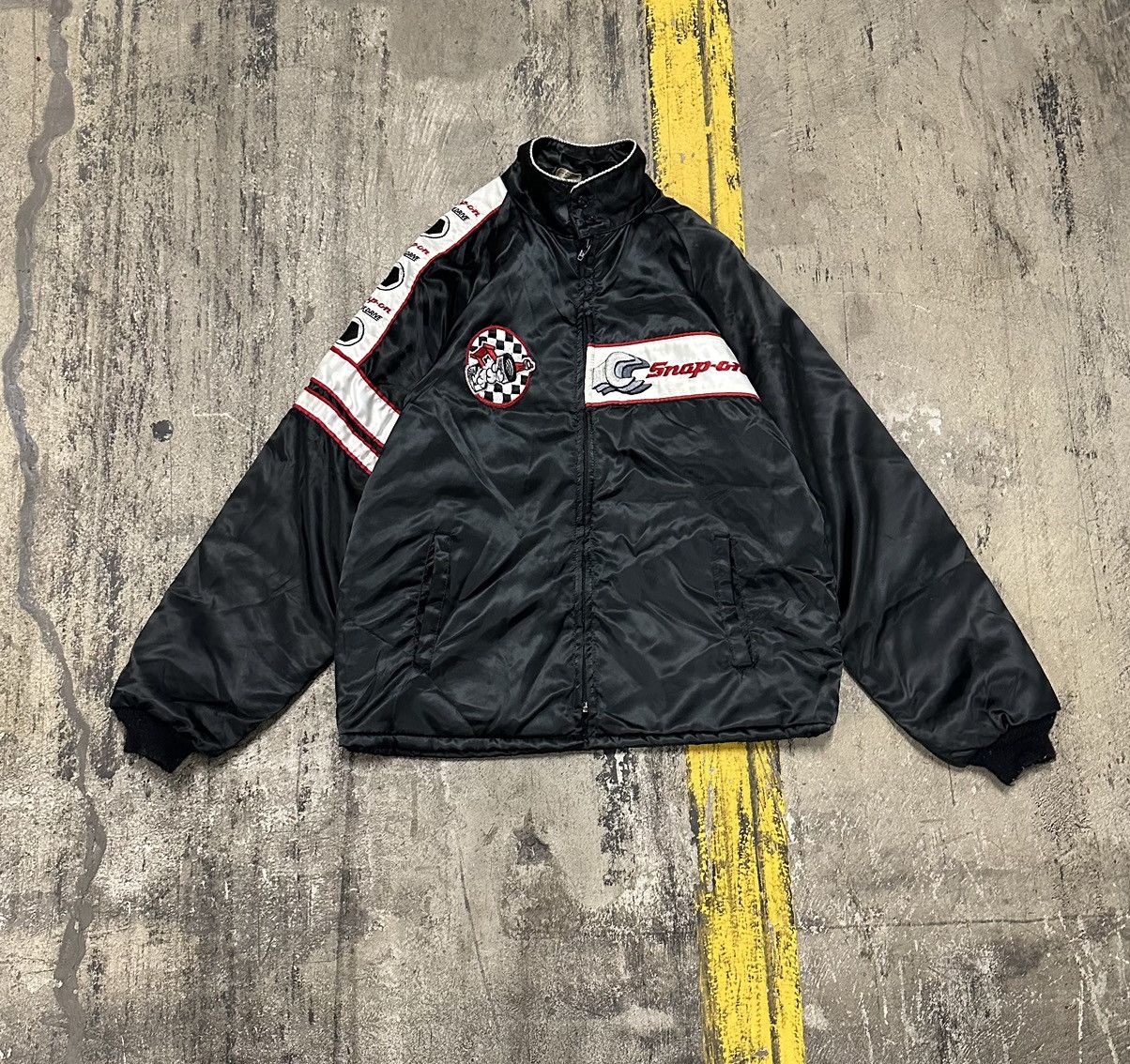 Designer × Streetwear × Vintage Vintage Snap On nascar style jacket ...