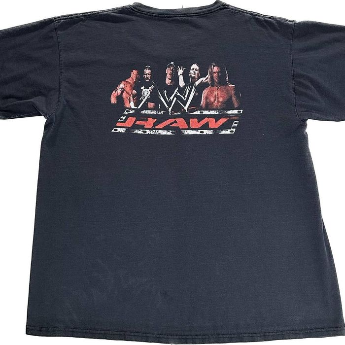 Vintage Vintage Wrestling Shirt Men’s XL Black WWE Raw | Grailed