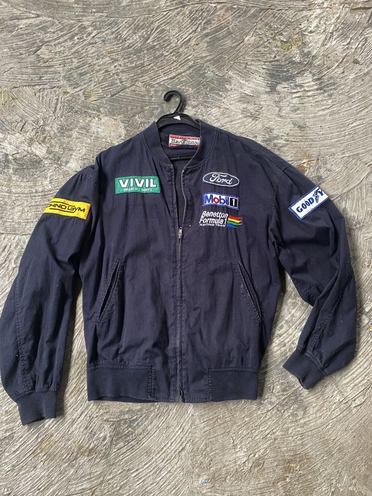 Benetton Offer Now🔥vintage Italiano Camel Benetton Formula One Jacket