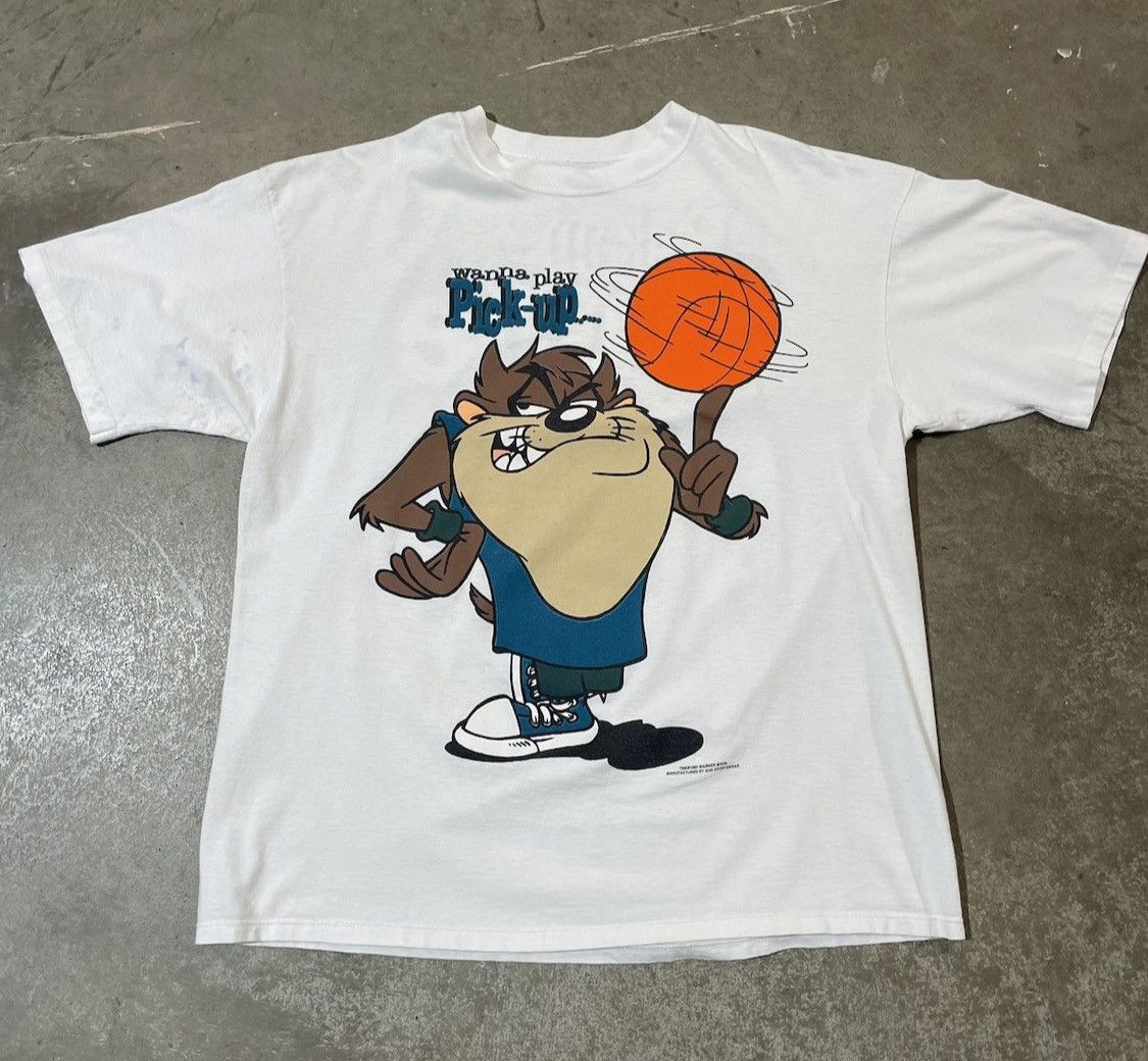 Vintage × Warner Bros 1995 Taz Devil Looney Tunes basketball vintage ...