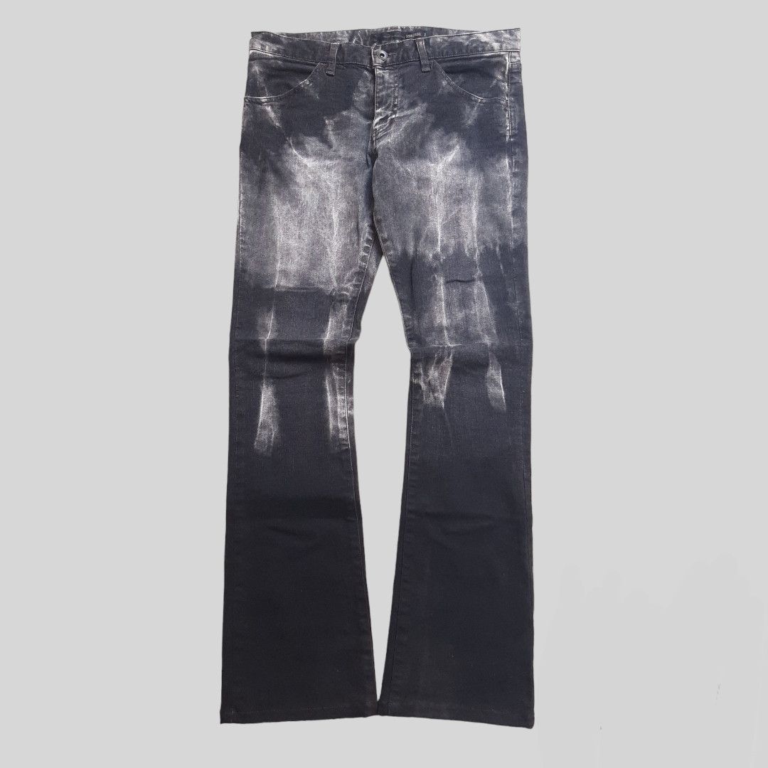 Shellac Schlussel smoke bleached flared jean | Grailed