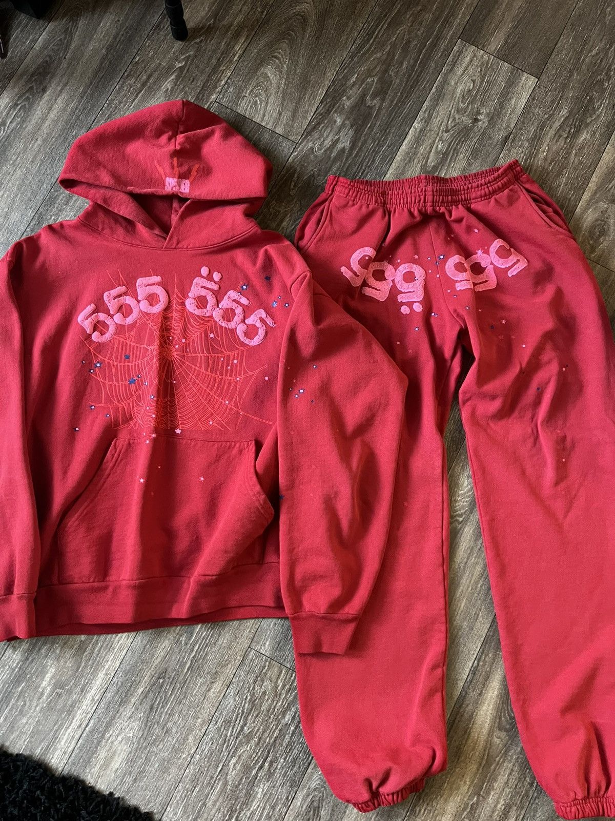 Sp5der Sp5der Worldwide Angel Number 555 Sweatsuit | Grailed