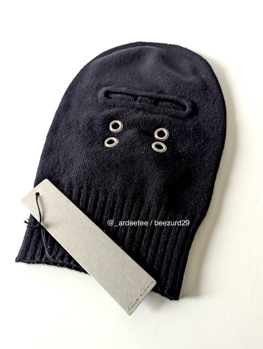 Rick Owens *NEW* SAMPLE CASHMERE GIMP BALACLAVA MASK | Grailed