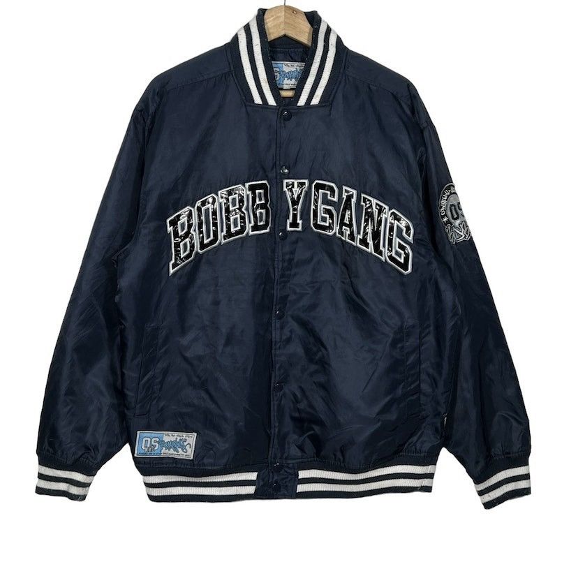 Streetwear × Varsity Jacket varsity jacket bobby gang big logo ...