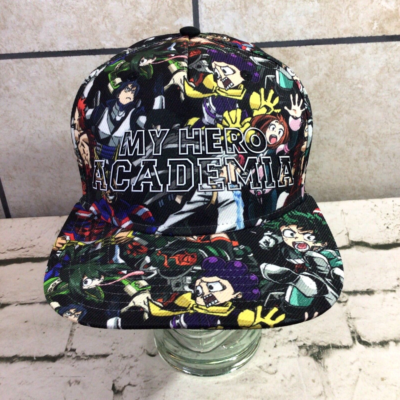 Vintage My Hero Academia Hat Mens OSFA Snapback Anime Characters ...