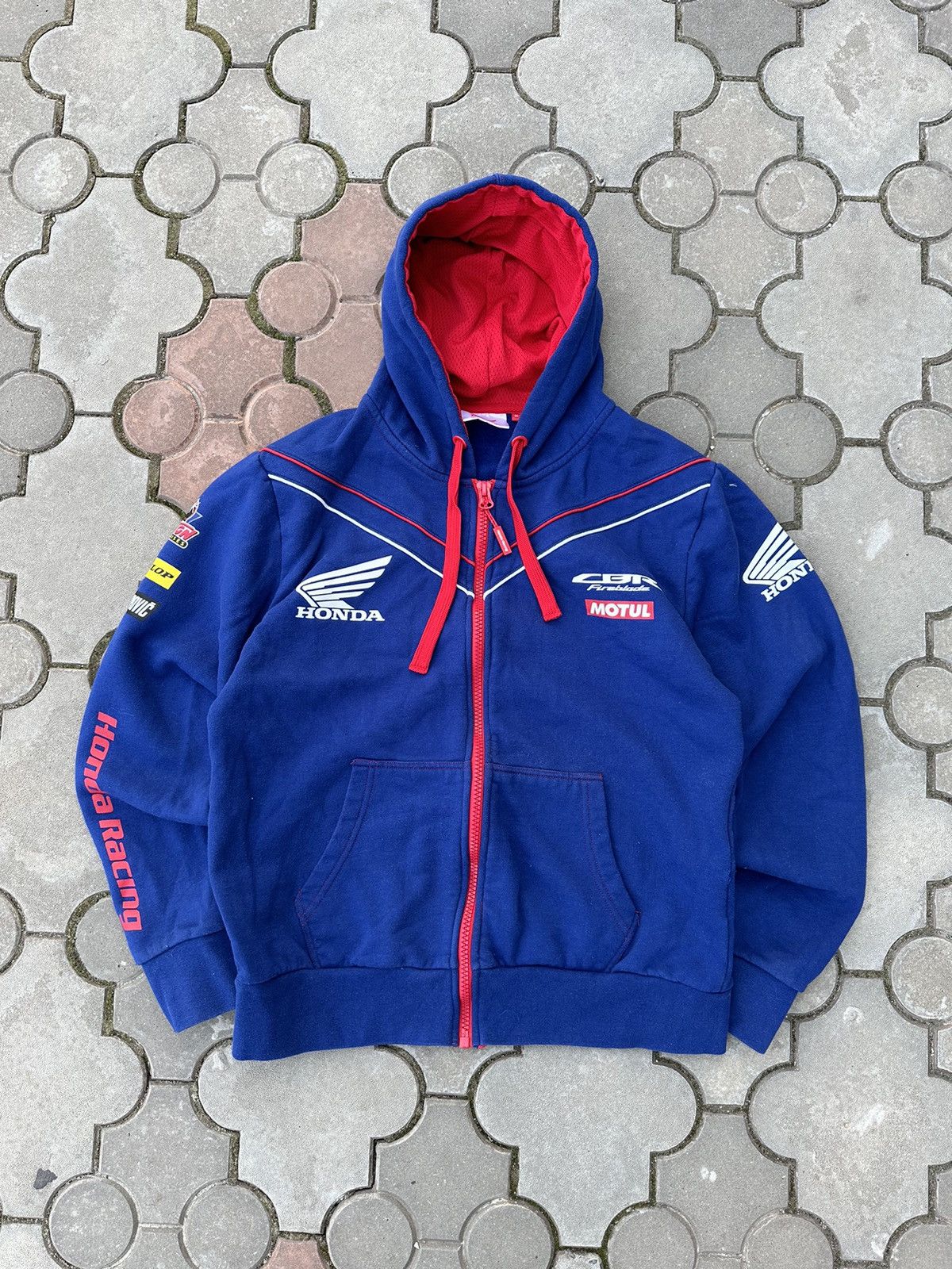Honda × NASCAR Vintage Honda Racing Zip Hoodie Nascar style Y2K | Grailed