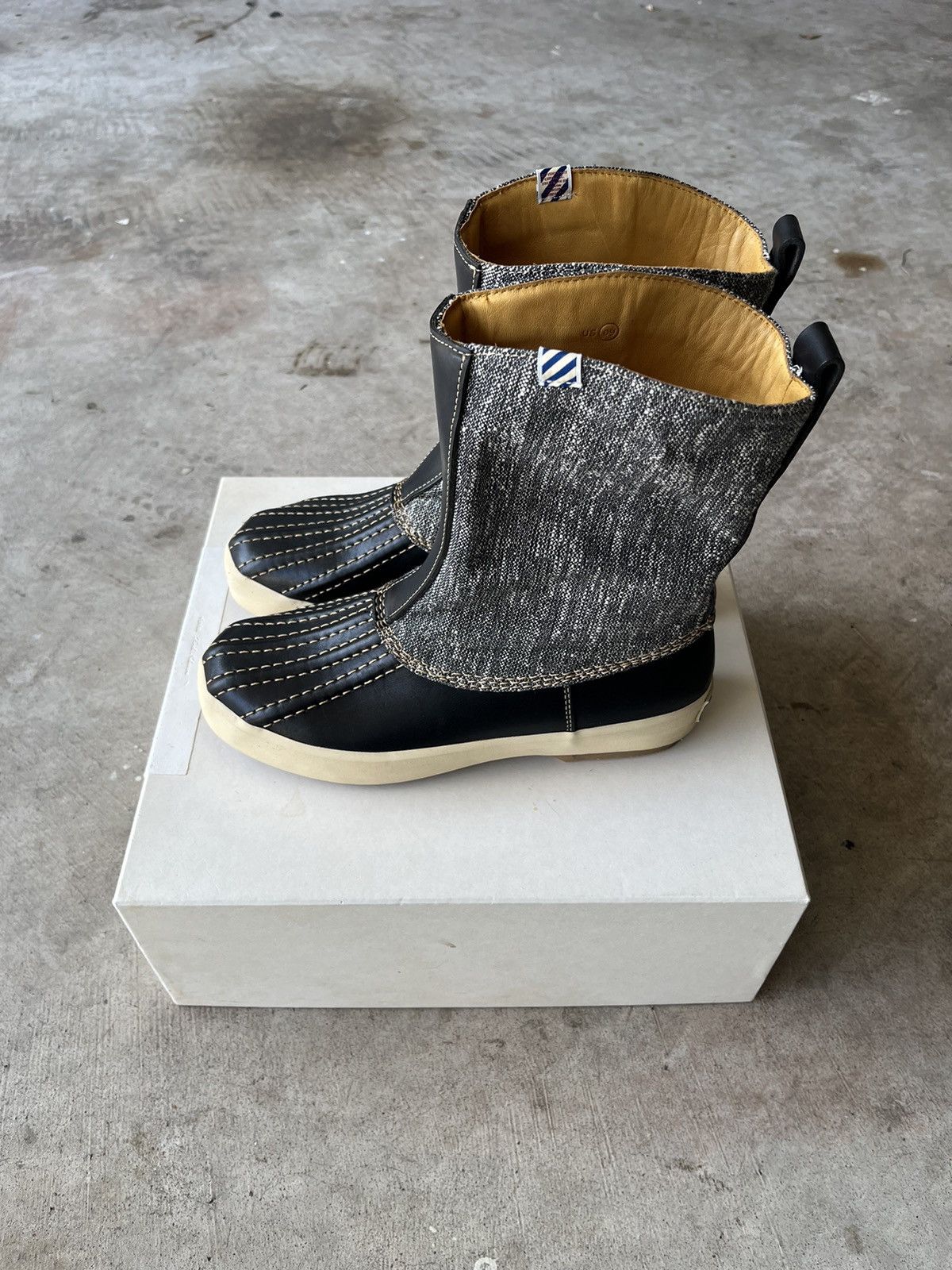 Visvim Decoy duck Raffia Boots | Grailed