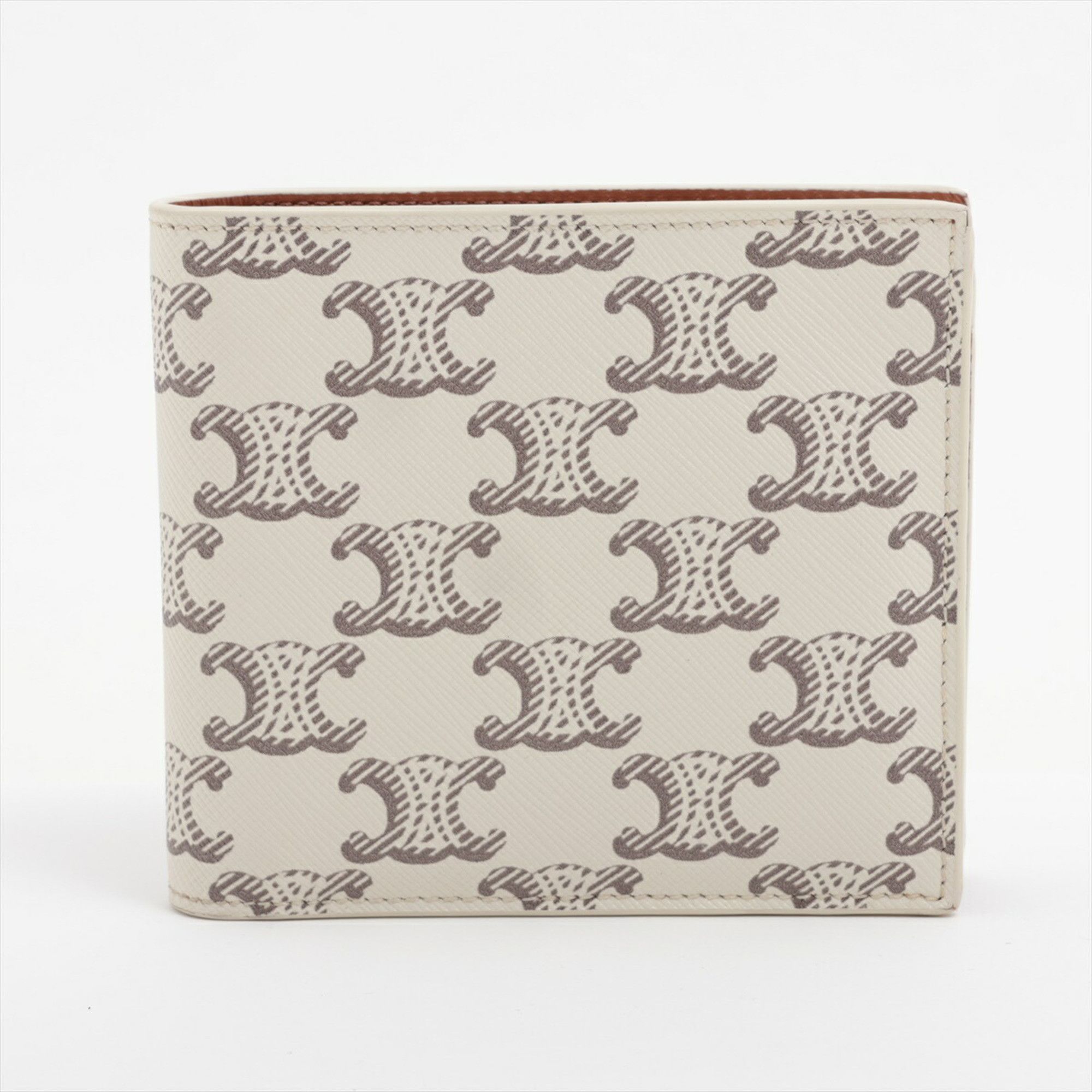 Celine Celine Triomphe Canvas Bifold Wallet Beige Leather for Men | Grailed