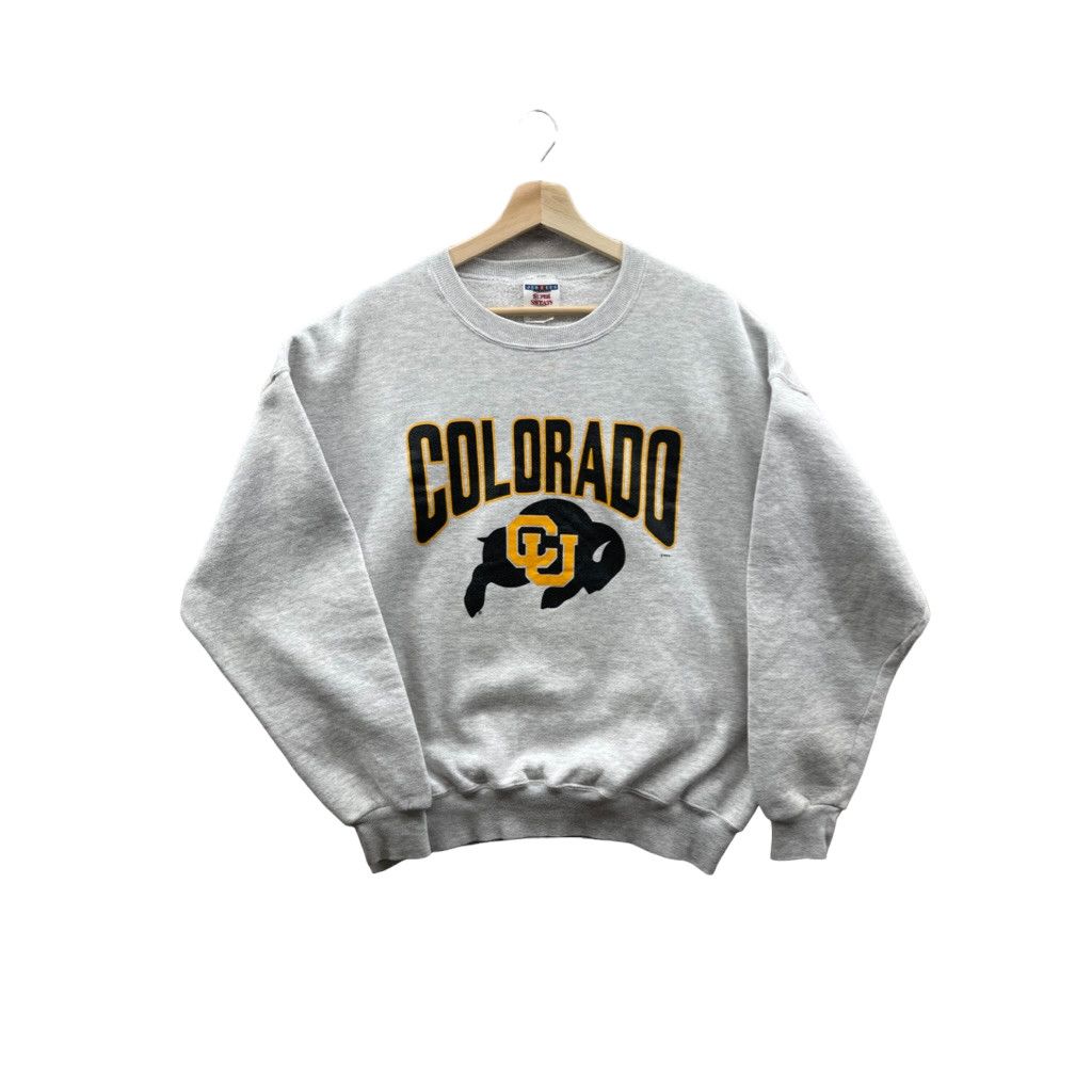 Vintage VTG 1990's Colorado University College Crest Logo Crewneck ...