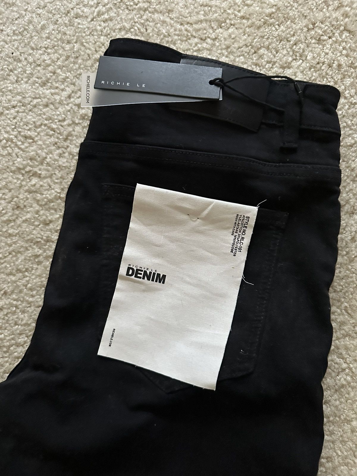 Richie Le Collection Richie Le RLC-101 Black Denim | Grailed