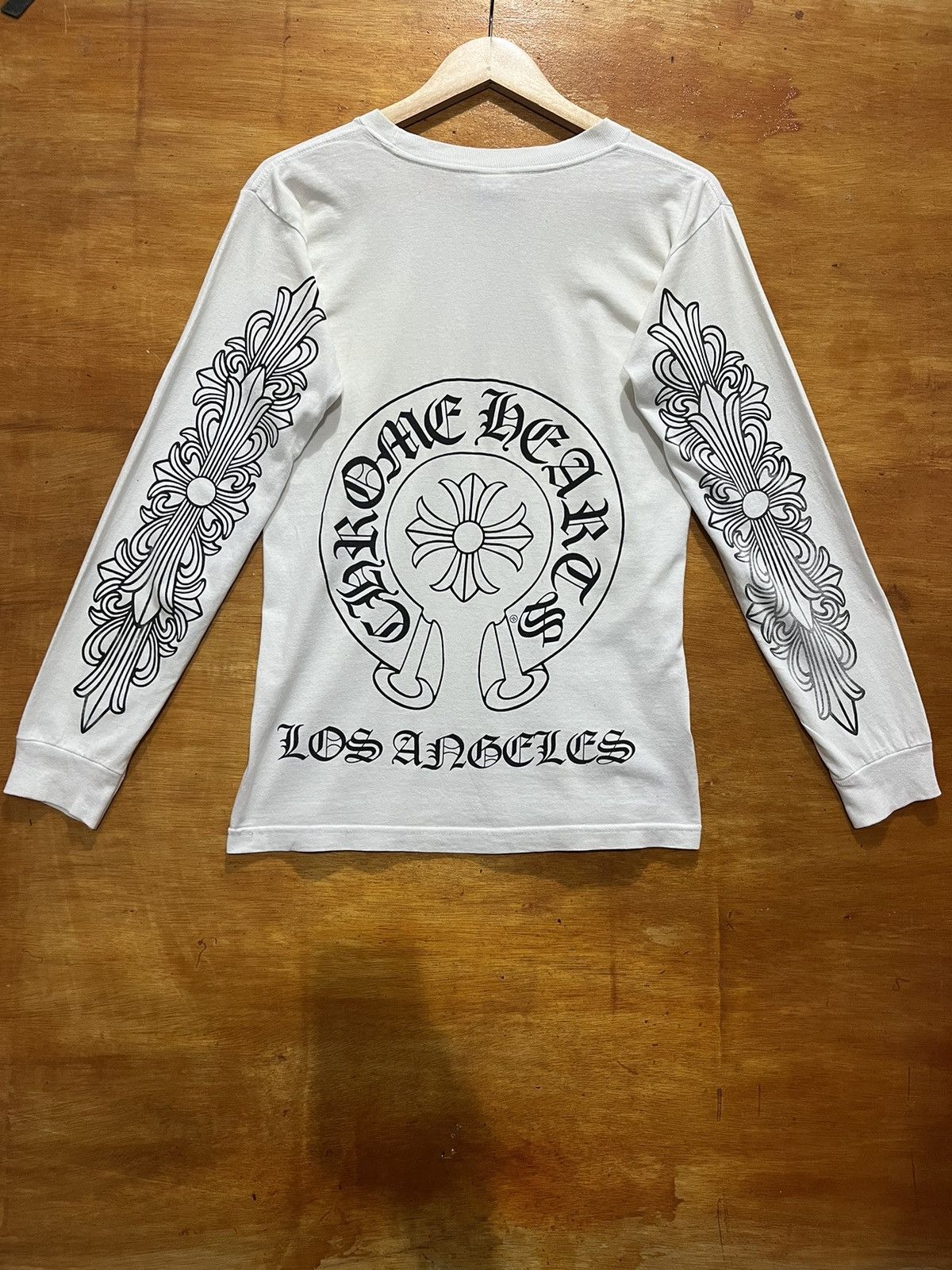 Chrome Hearts Authentic Chrome Hearts Los Angeles Floral Long Sleeve ...