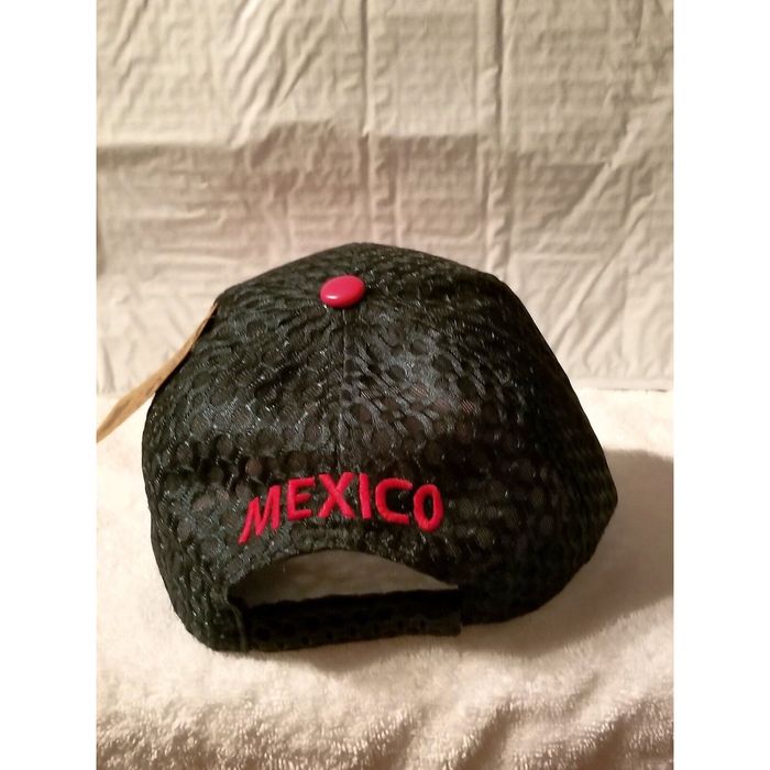 Vintage MEXICO MEXICAN BASEBALL CAP ( GREEN AND RED ) SEE DESCRIPTION ...