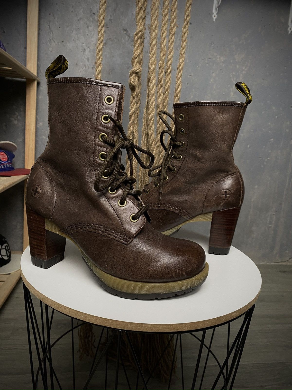 Dr. Martens × Vintage Dr Martens Darcie Heeled Women Boots Docs | Grailed