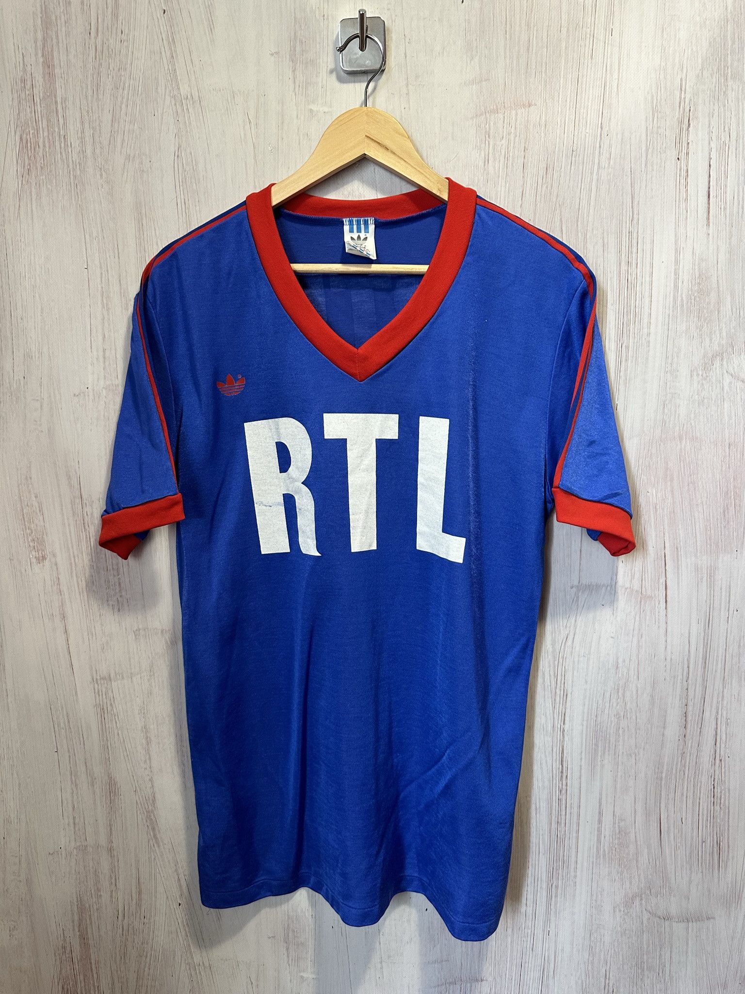 Adidas × Soccer Jersey × Vintage 1980's template football shirt soccer ...
