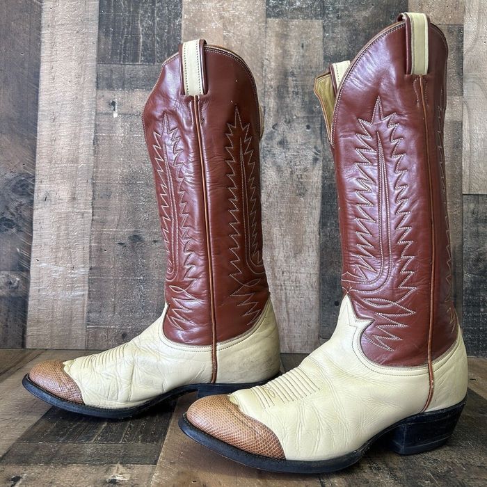 Tony Lama Tony Lama 6214 Gold Label Wingtip Cowboy Boots Mens 9 D | Grailed