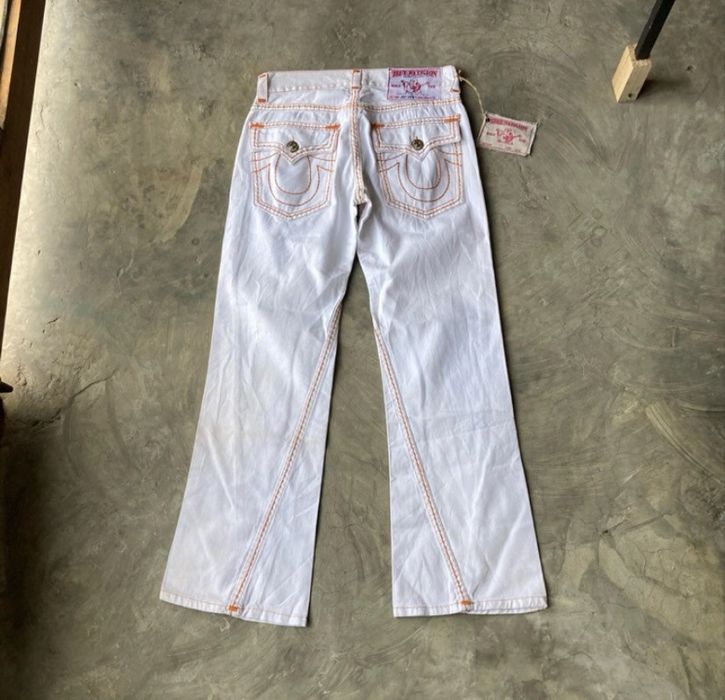 True Religion True Religion Section JOEY SUPER T White Jeans | Grailed