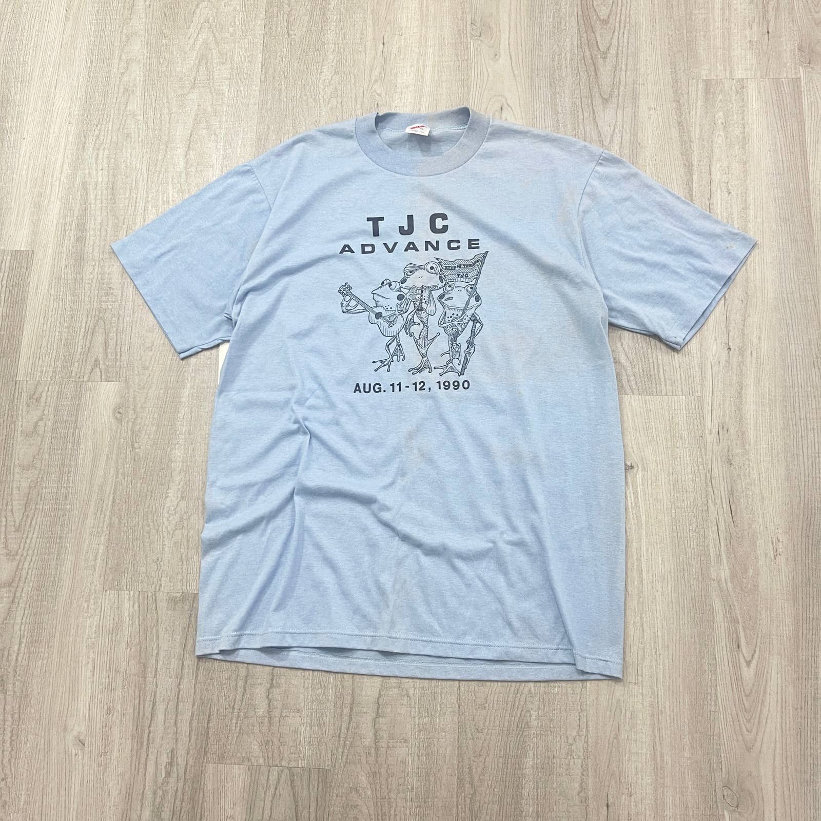 Vintage VINTAGE 1990 TJC Advance Frog Single Stitch Shirt | Grailed