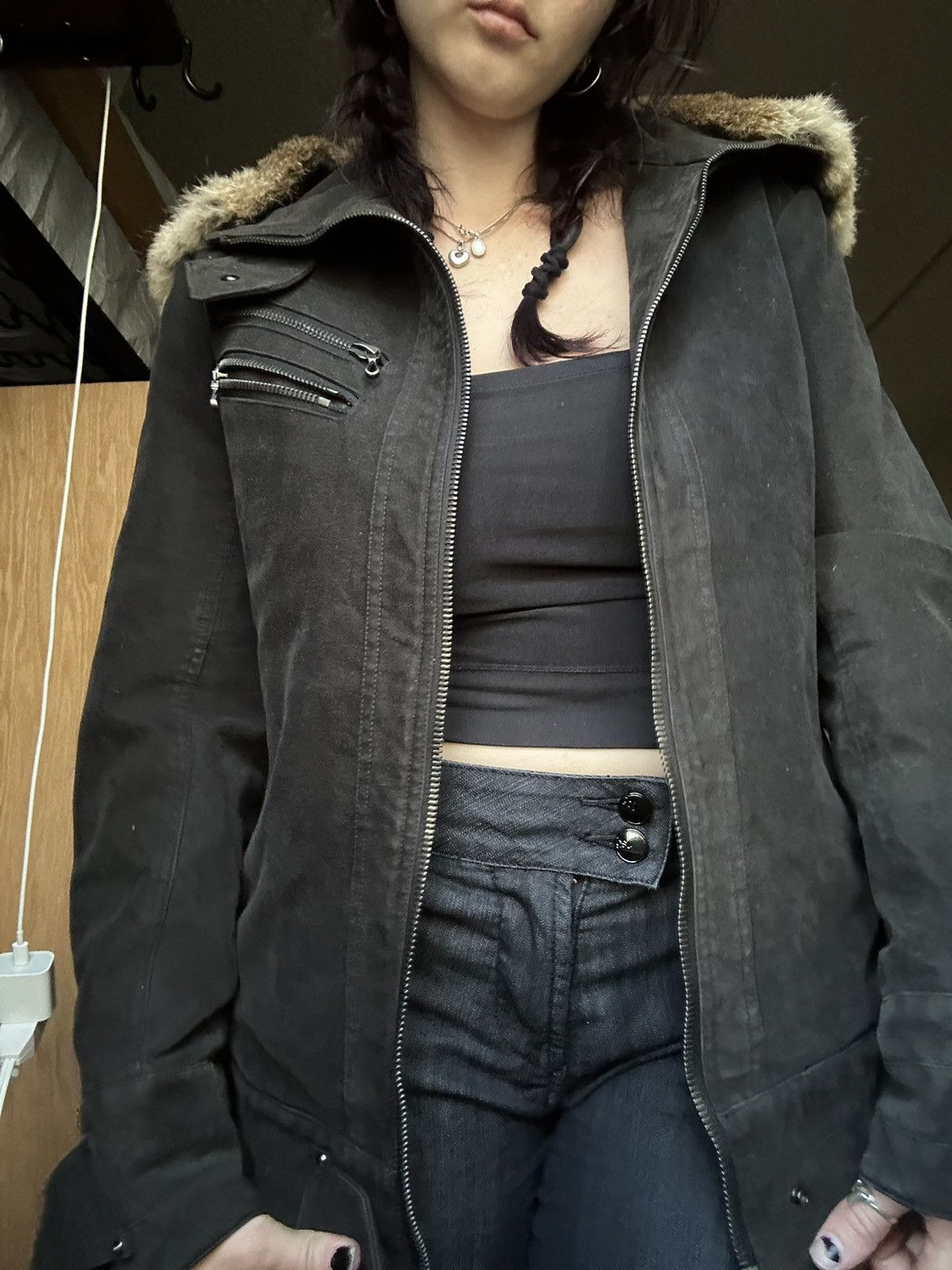 Shellac Shellac Furry Bondage Coat | Grailed