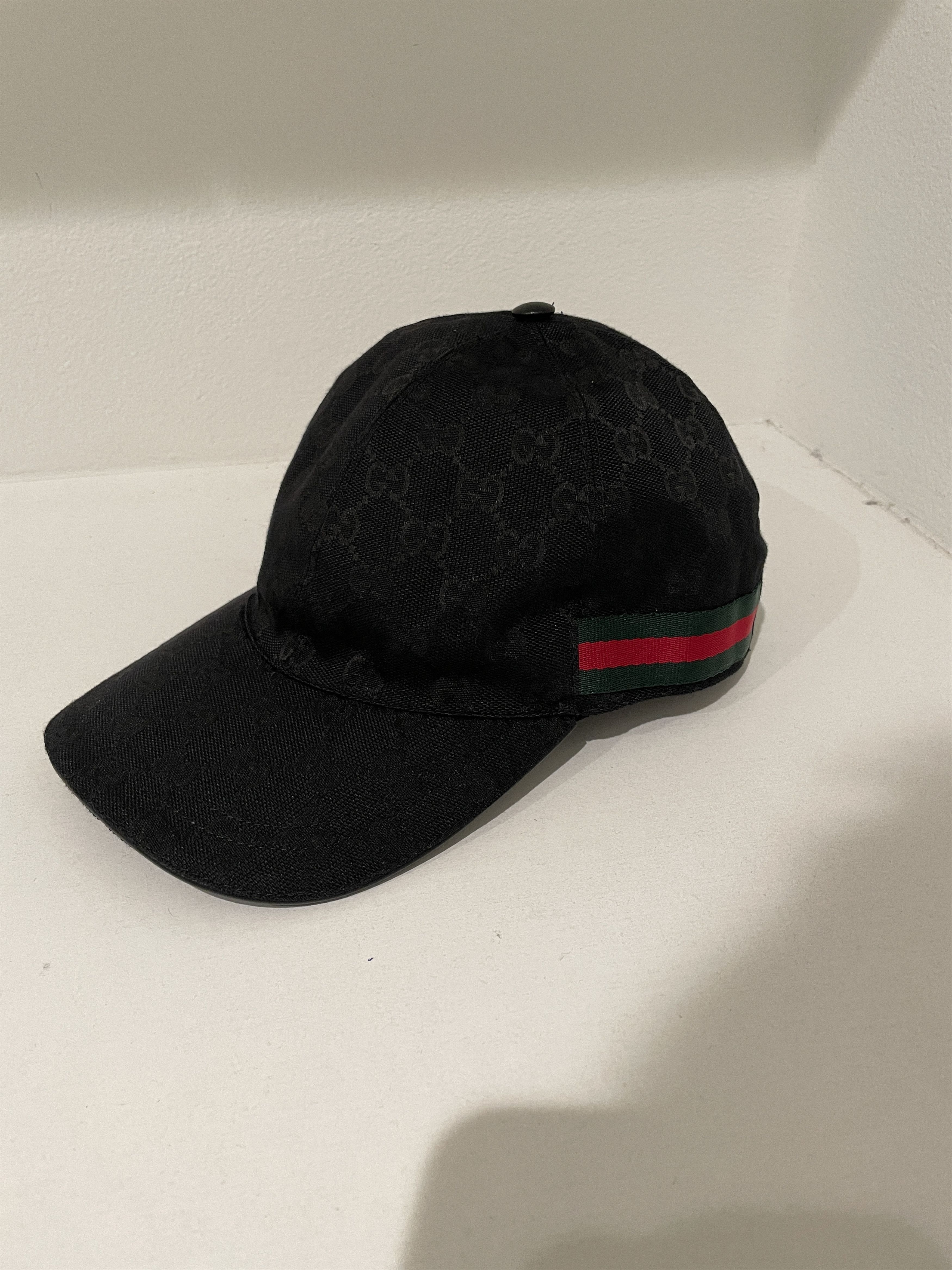 Gucci GUCCI GG Canvas Web Baseball Cap Black Dad Hat | Grailed