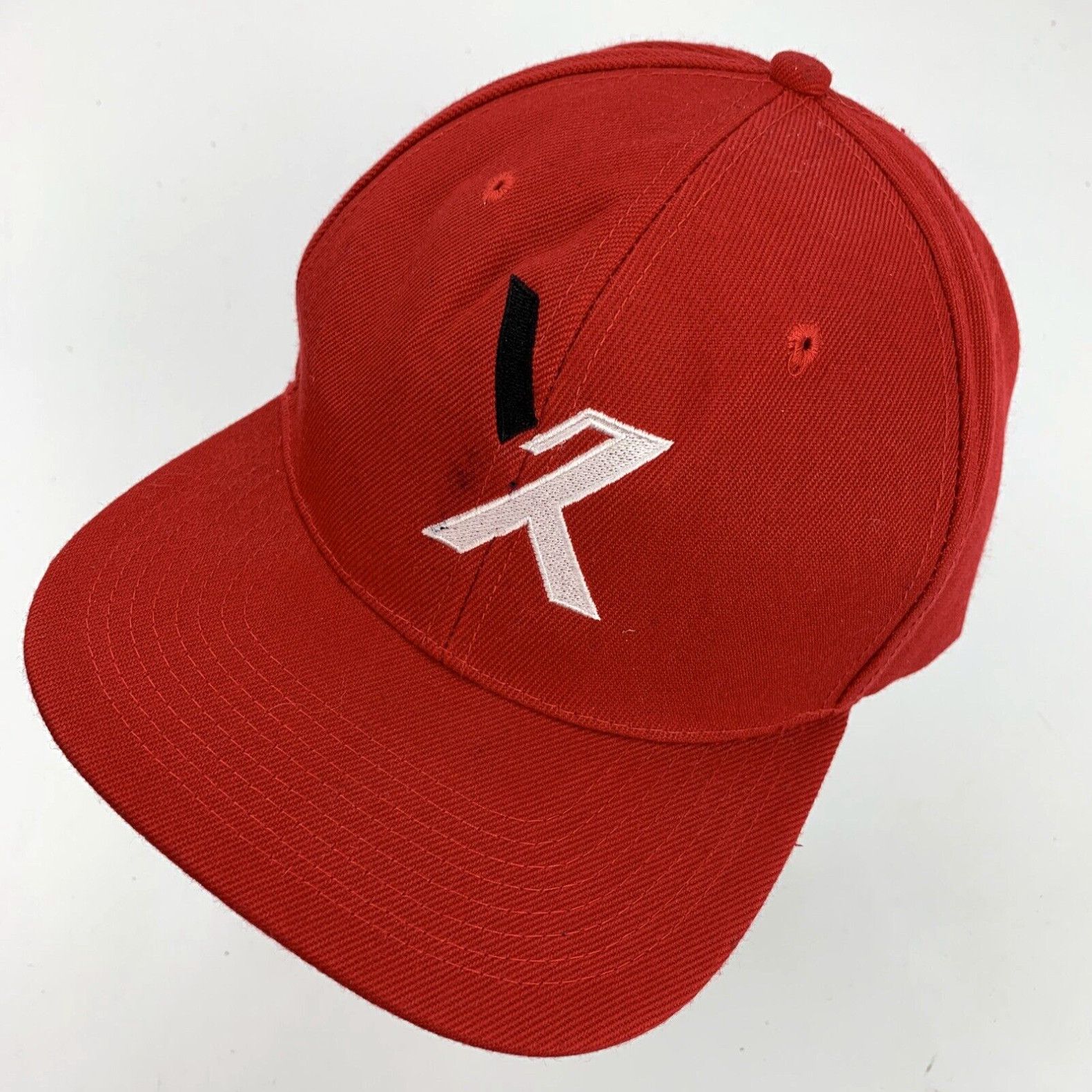 Logo 7 Unknown Logo Red Black White Ball Cap Hat Snapback Baseball ...