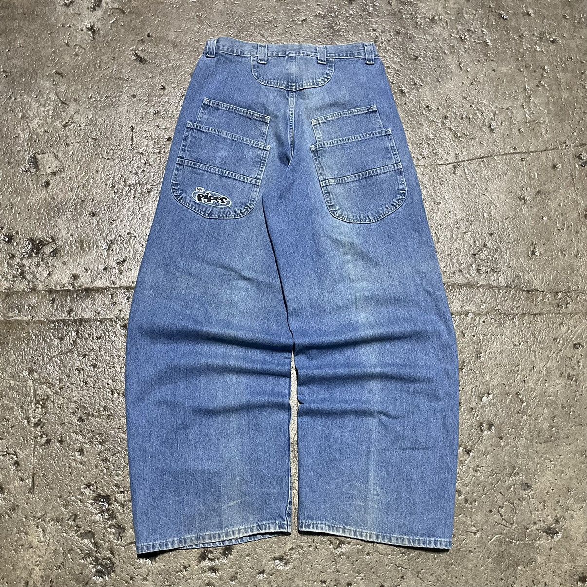 JNCO × Lee × Vintage CRAZY VINTAGE Y2K LEE PIPES BAGGY JEANS JNCO WIDE ...