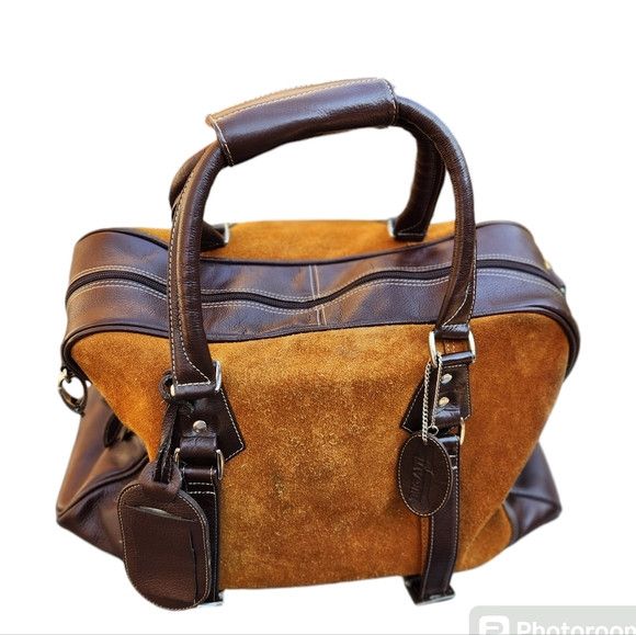 Bugatti Bugatti genuine leather duffel bags brown | Grailed
