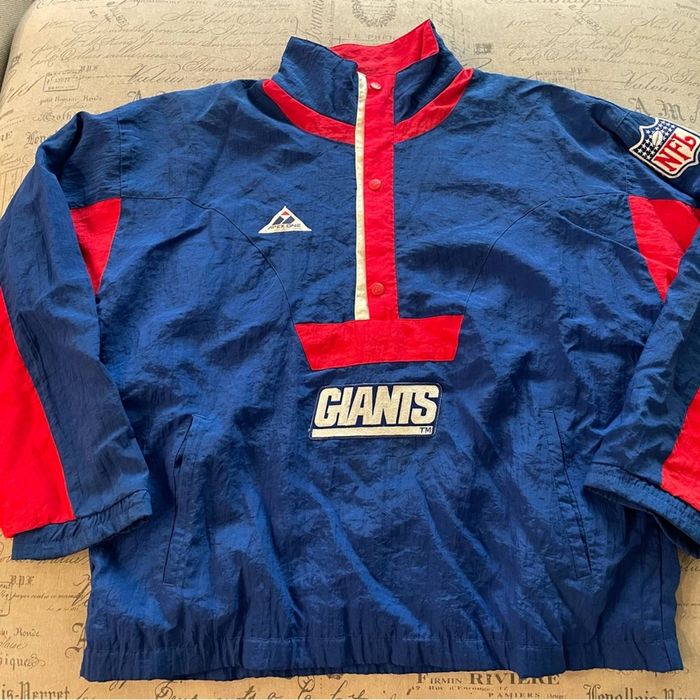 Apex One Vintage 1990s New York Giants Apex One Pullover Jacket | Grailed