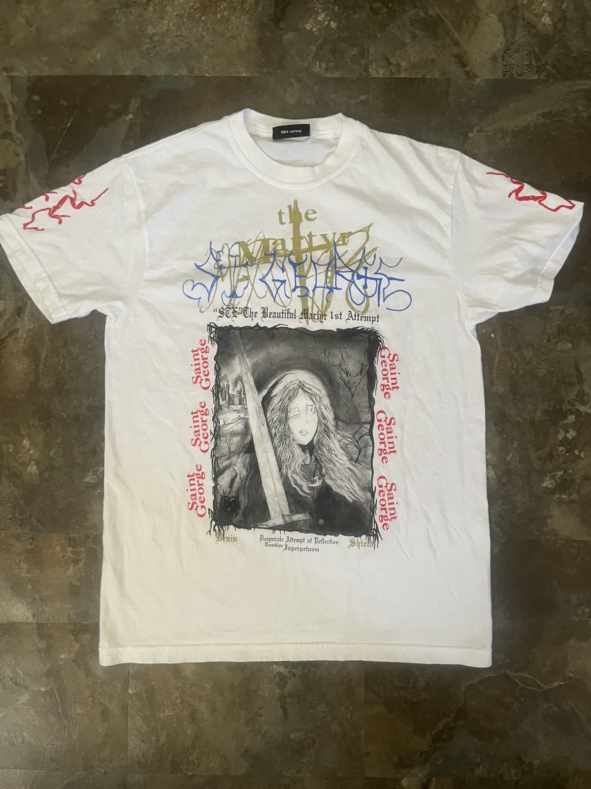 Drain Gang Bladee Beautiful Martyr Tour Tee 2025 | Grailed