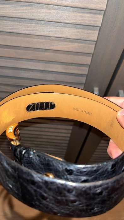 Zilli ZILI BLACK CROCODILE LEATHER BELT | Grailed