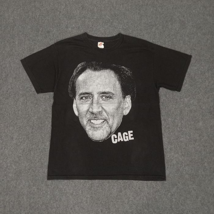 Vintage Nicolas Cage American Actor Big Graphic Tshirt | Grailed
