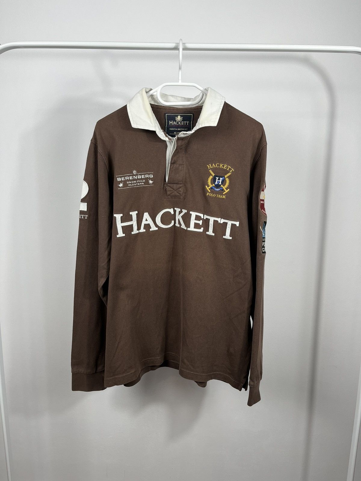 Hackett × Vintage #2 Vintage Hacket Rugby Polo Long Sleeve | Grailed