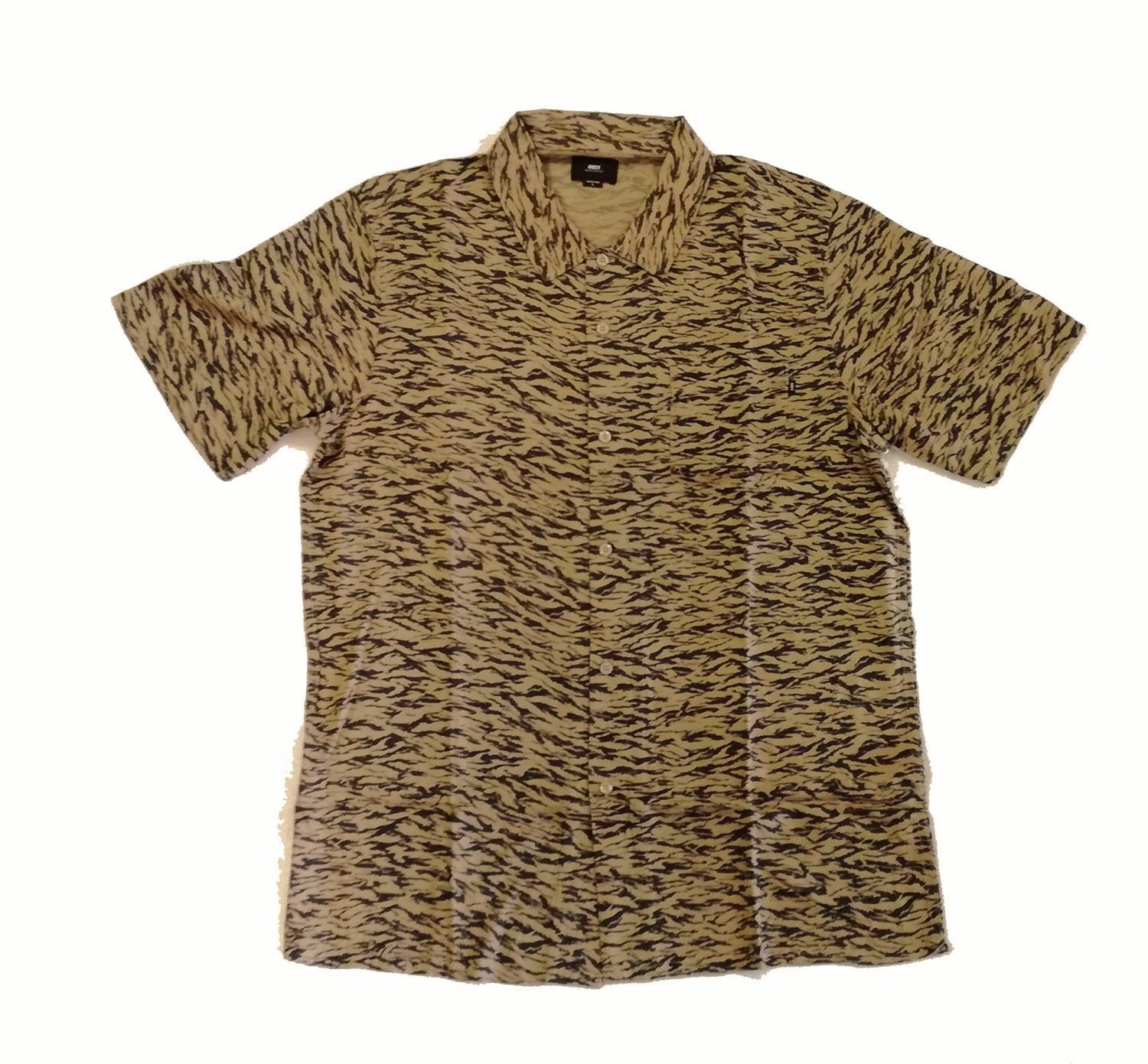 Obey × Streetwear Obey Uproar Tiger Camo Button Up | Grailed