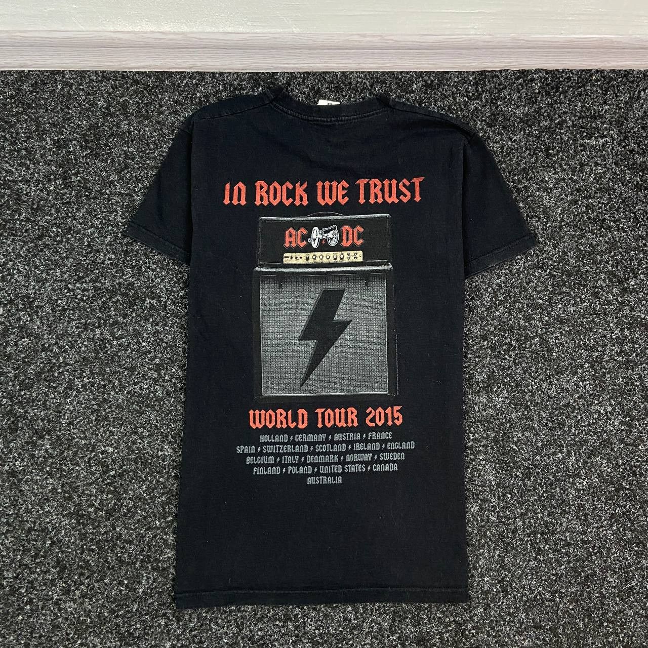 Ac/Dc × Band Tees × Rock T Shirt AC/DC Vintage World Tour Rock Band T ...