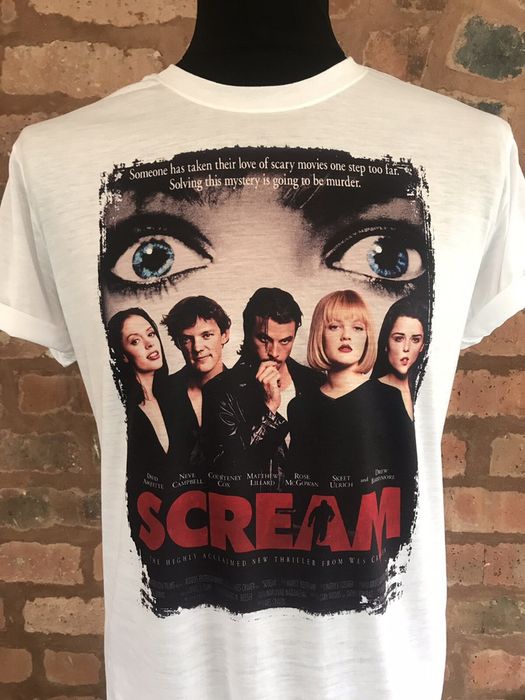 Vintage Scream Movie Poster Rose McGowan Tatum Stu Vintage T-Shirts ...